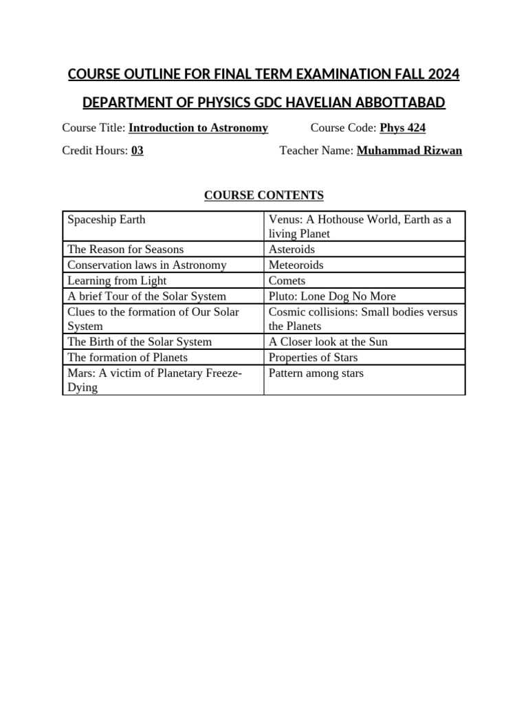 Intro to Astronomy Exam Guide | PDF