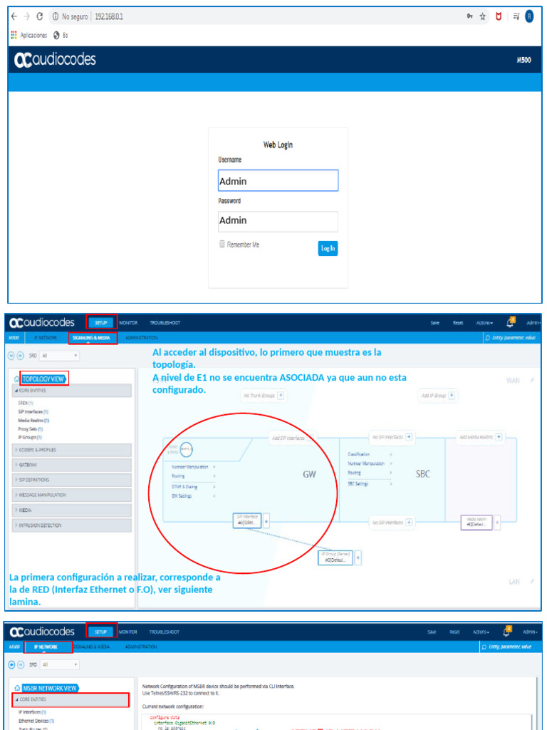 Manual de Configuracion Audiocodes MSBR 500 Con Firmware Version 7.20 ...