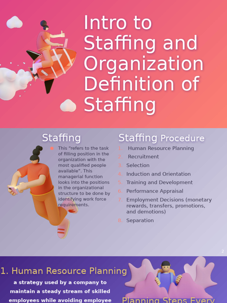 Intro To Staffing and Organization Definition of Staffing | PDF ...