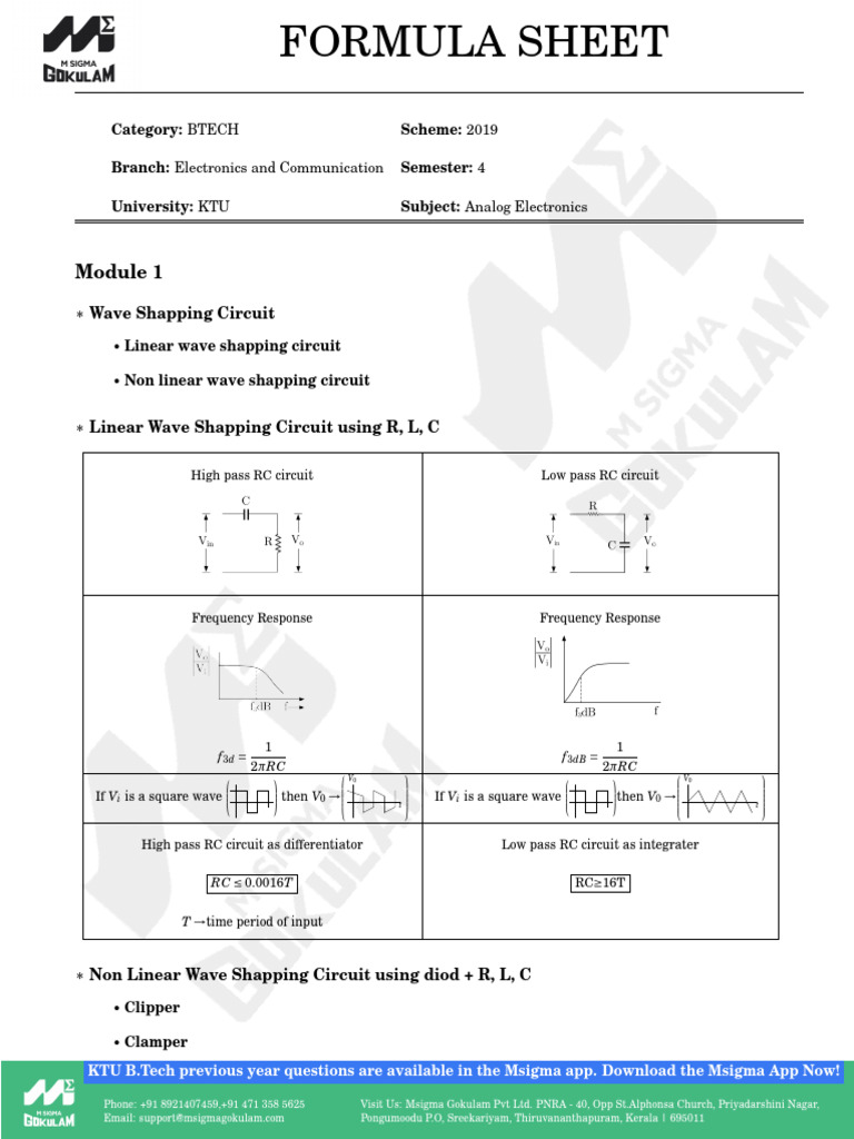 Ac Formula | PDF | Electronic Oscillator | Mosfet