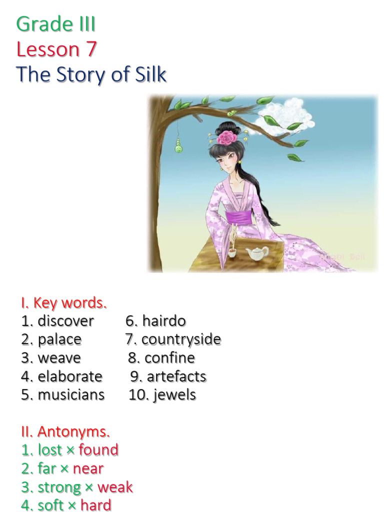 The Story of Silk for Grade III | PDF