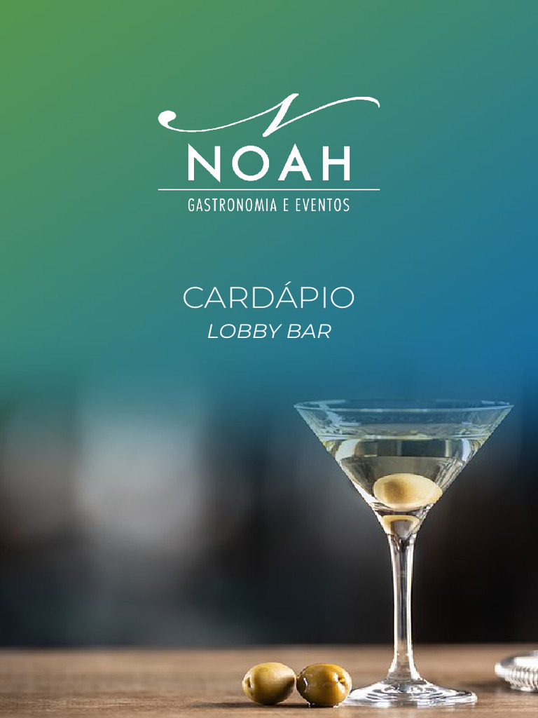 Noah Cardapio Lobby Bar | PDF | Hamburgers | Martini (Cocktail)