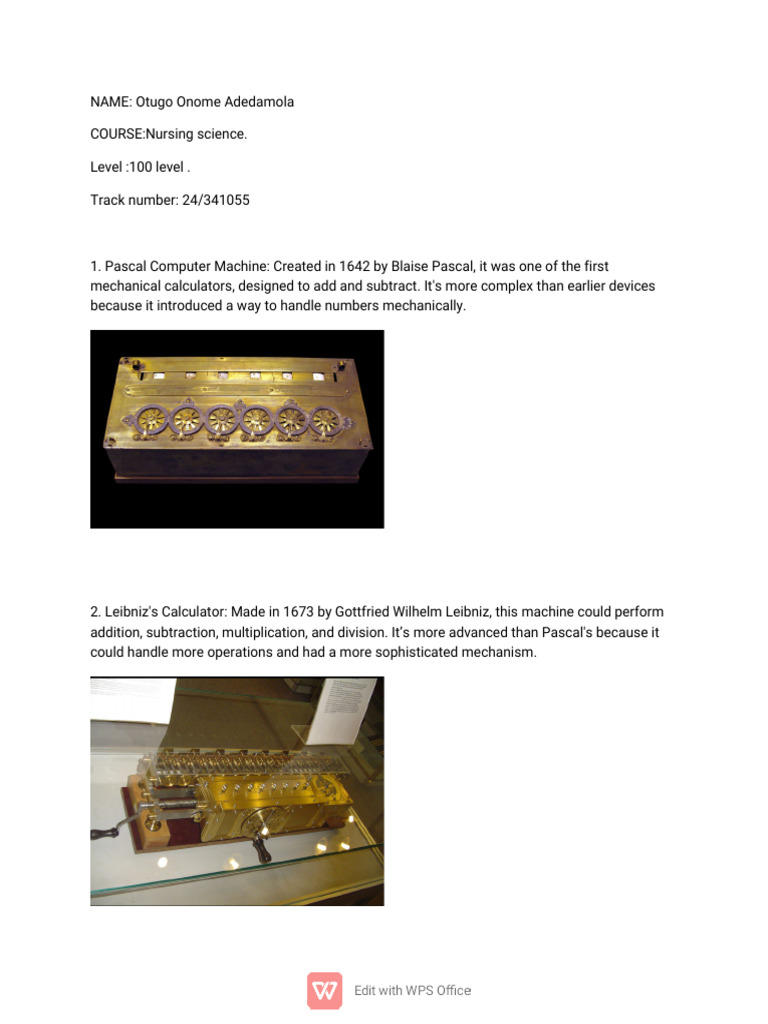 Cos 101. Otugo Onome Adedamola | PDF