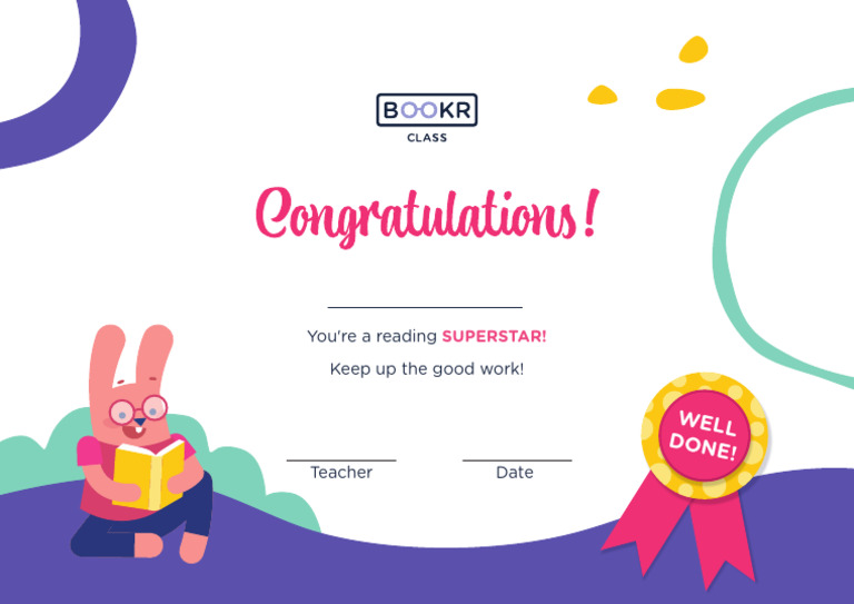 Certificate Reading Superstar | PDF