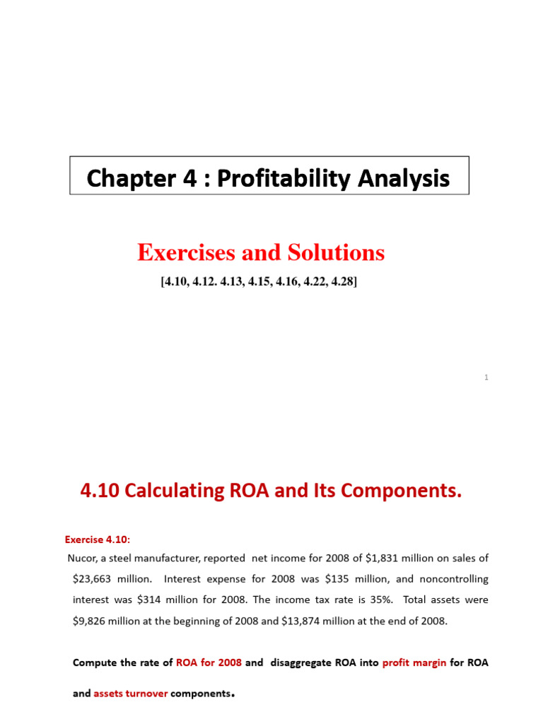 Chapter-4-Exercises with solution | PDF | Earnings Per Share | Net Income