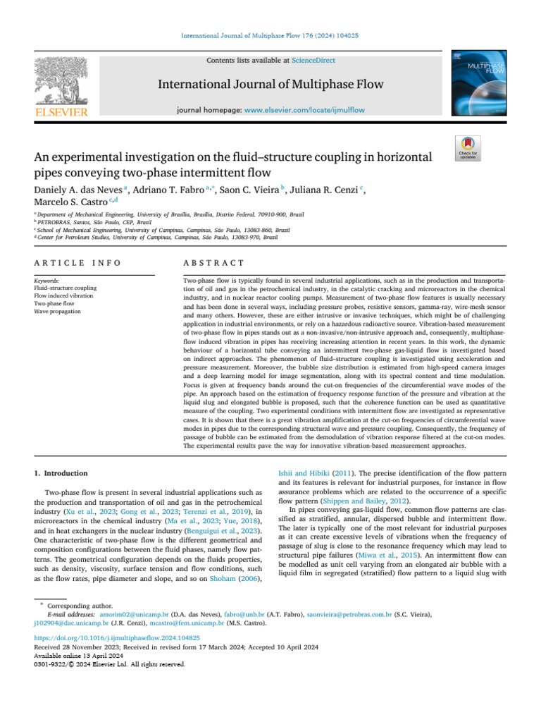 Ijmf Marcelo Horizontal Two Phase Flow Intermittent Fluid Structure ...