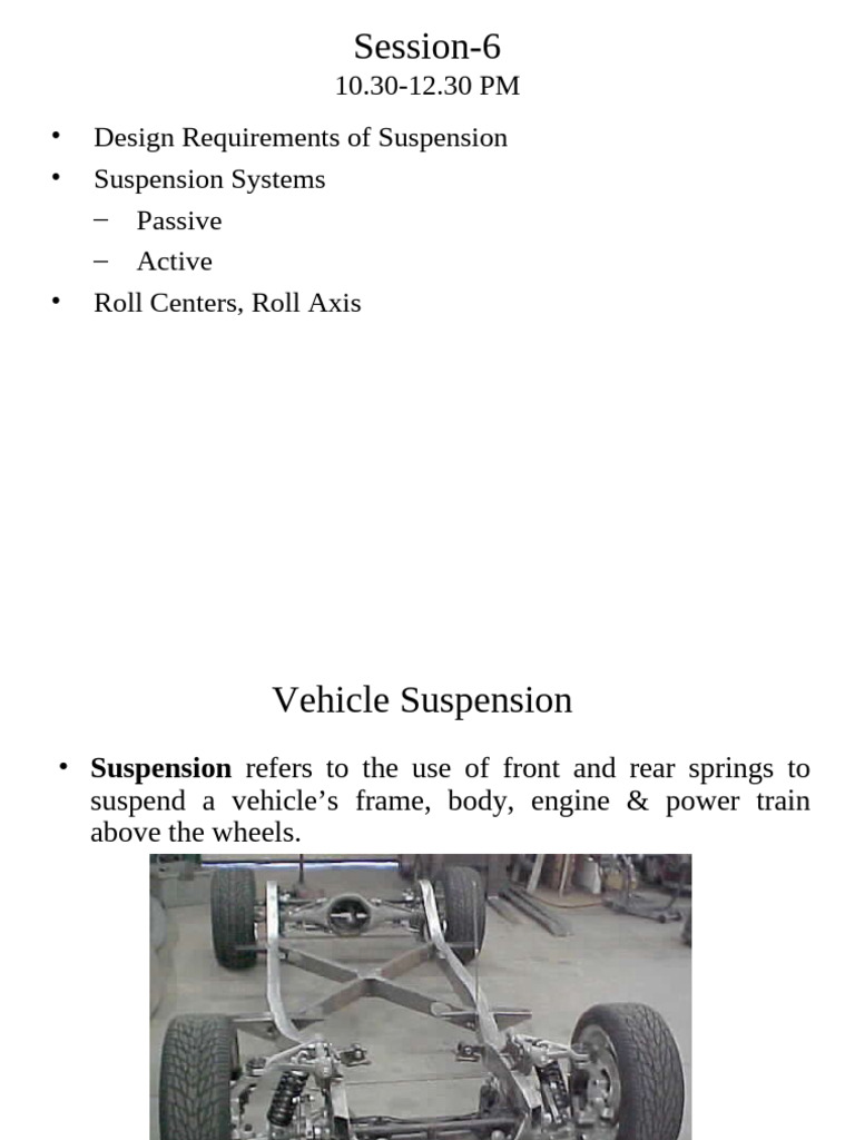 Vehicle Suspension Systems Overview | PDF | Vehicle Technology | Vehicles