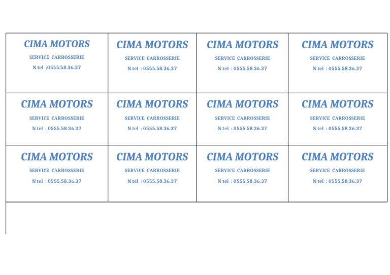 Cima Motors | PDF