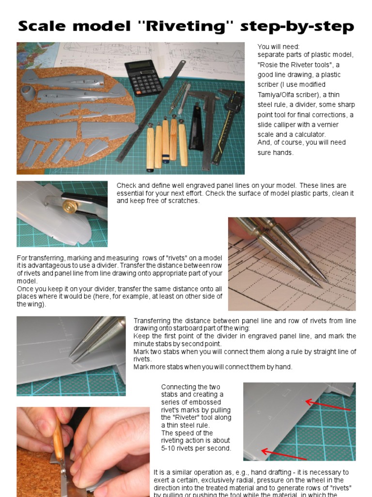 Step-by-Step Riveting for Models | PDF | Rivet | Manufactured Goods