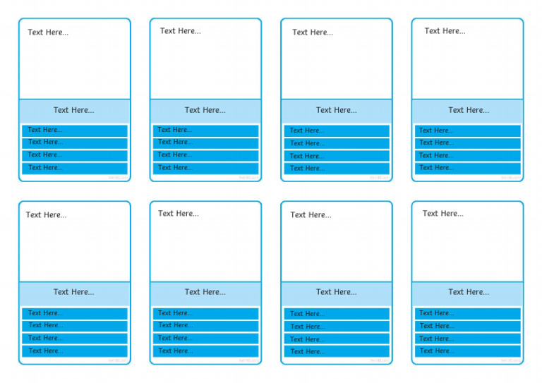 T A 021 Make Your Own Playing Cards Card Game Template - Ver - 5 | PDF