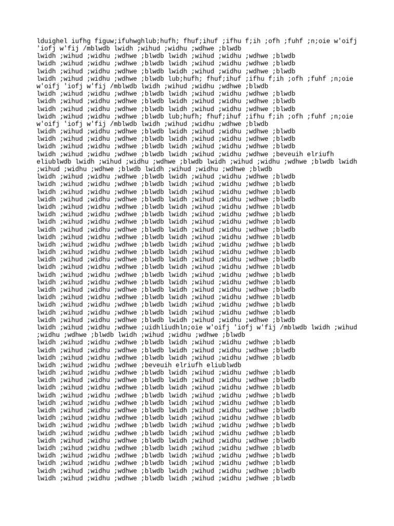 Unreadable Document Content | PDF