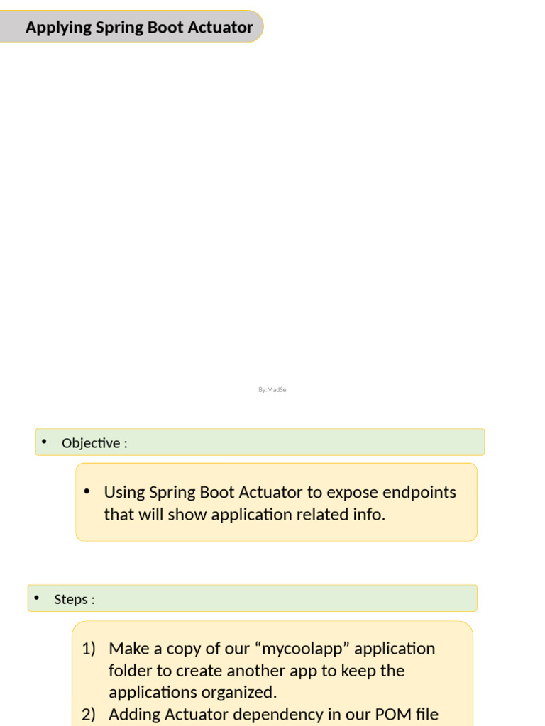 Spring Boot Actuator Setup Guide | PDF | Computer Architecture | System Software