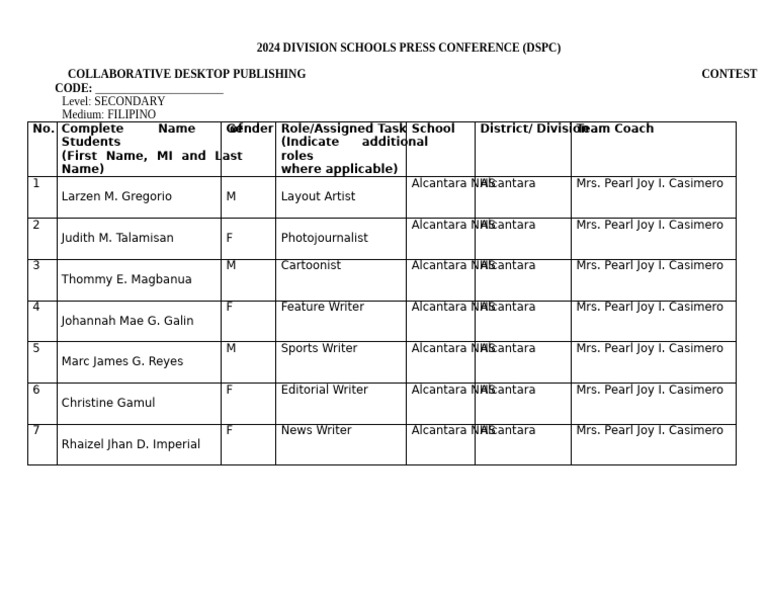 COLLABORATIVE DESKTOP PUBLICHING-FILIPINO(SECONDARY) | PDF