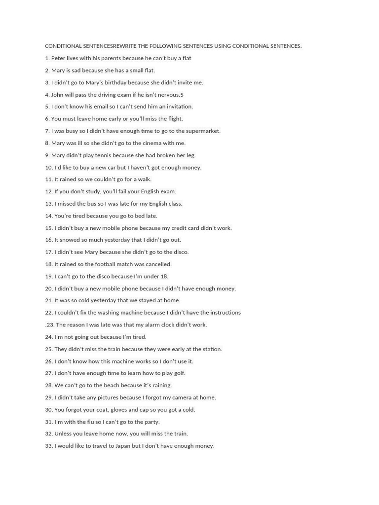 conditionales-rewrite | PDF