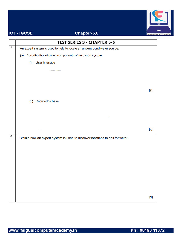 TEST SERIES 3 - Chap 5,6 | PDF | Augmented Reality | Virtual Reality