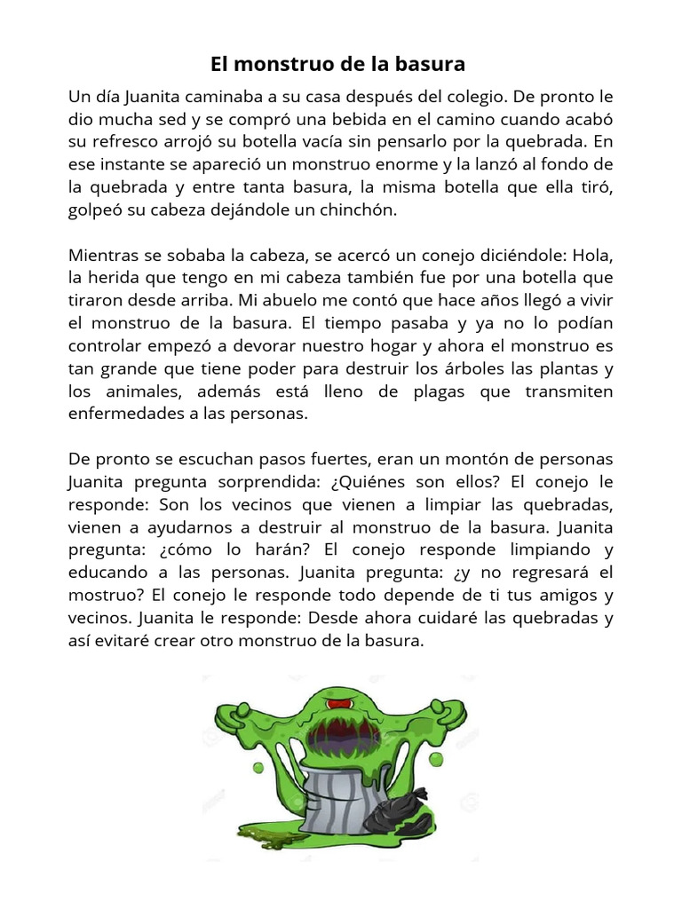El Monstruo de La Basura | PDF
