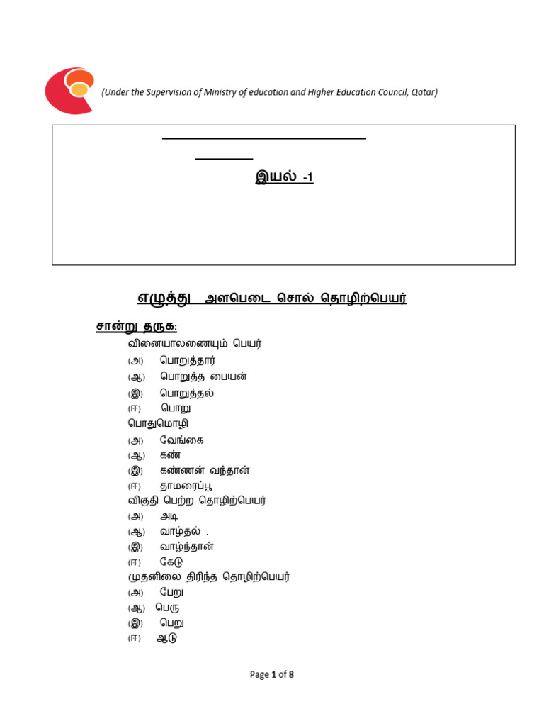 Term-1 Revision - 1 - Grammar-1 | PDF