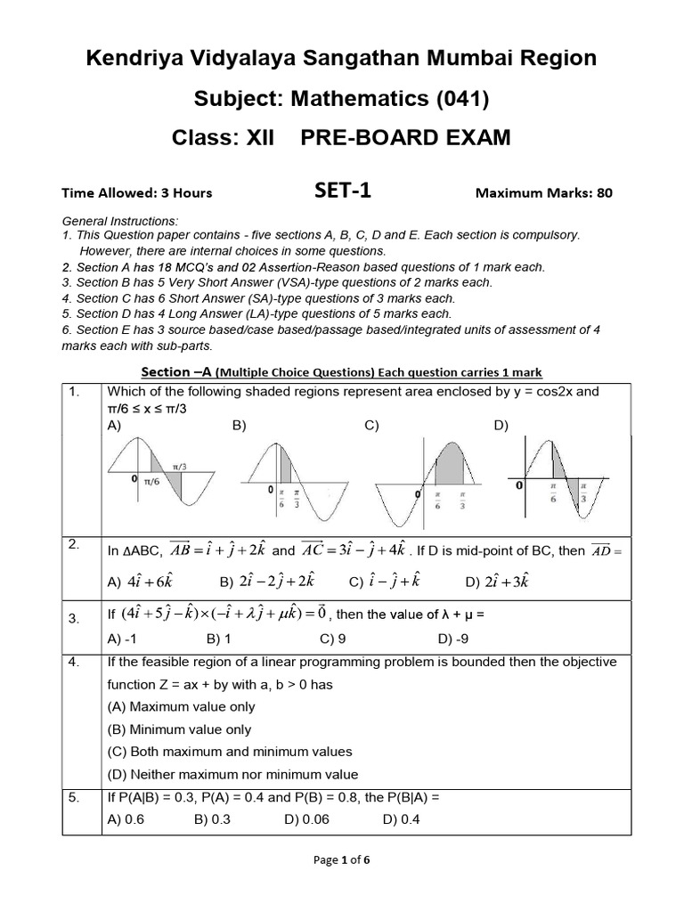 Class XII Maths PB-I 2024-25 | PDF | Function (Mathematics) | Mathematical Analysis