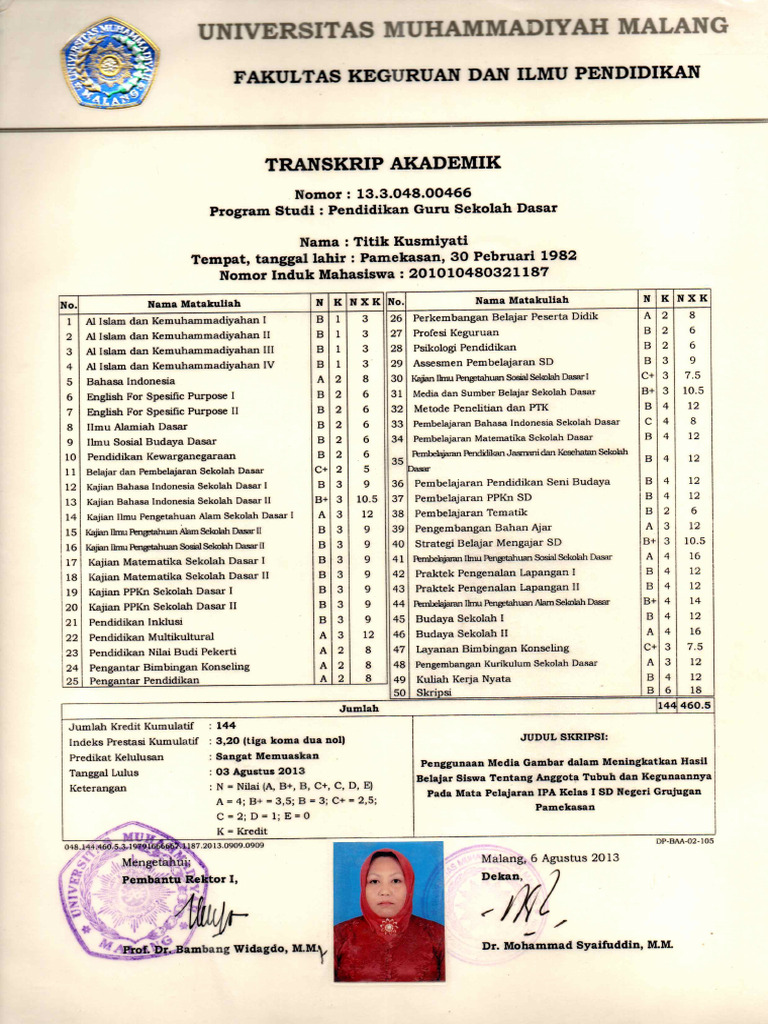 Transkip S1 Titik | PDF