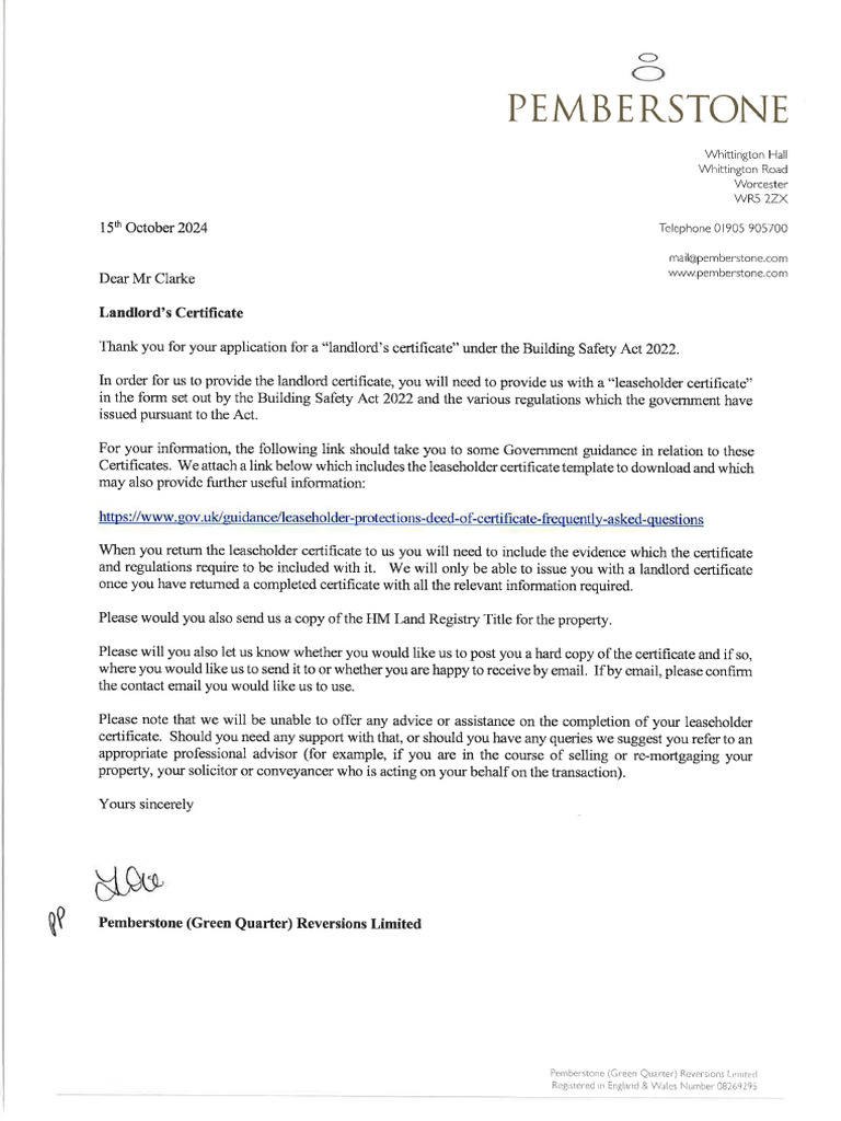 Landlord Certificate Letter (13 Dec 24) | PDF