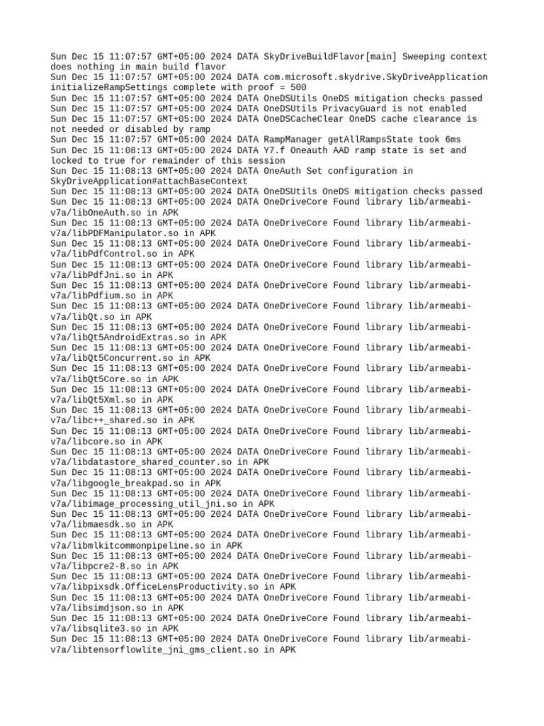 OneDrive Application Initialization Log | PDF | Computer File | Databases