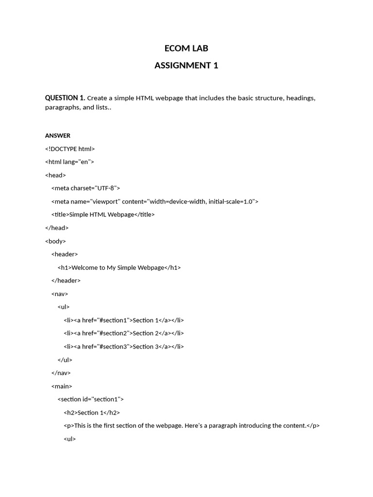 Moksh Jain Ecom Lab Assignment 1 | PDF