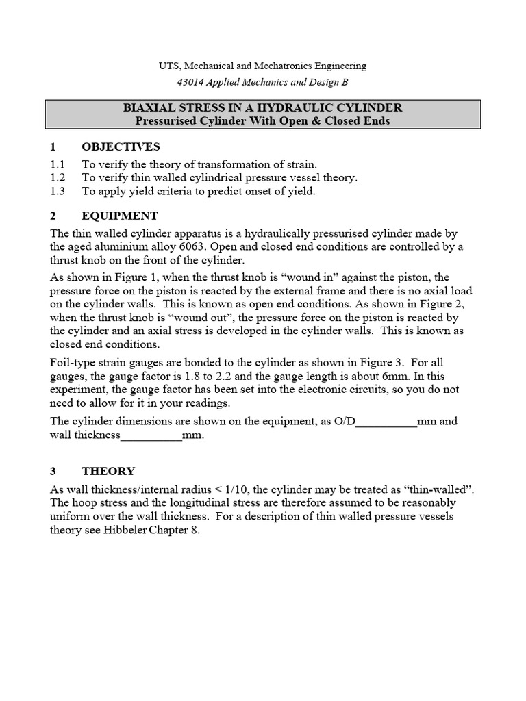 PV Lab-Open-Closed-Ends | PDF | Mechanical Engineering | Applied And ...