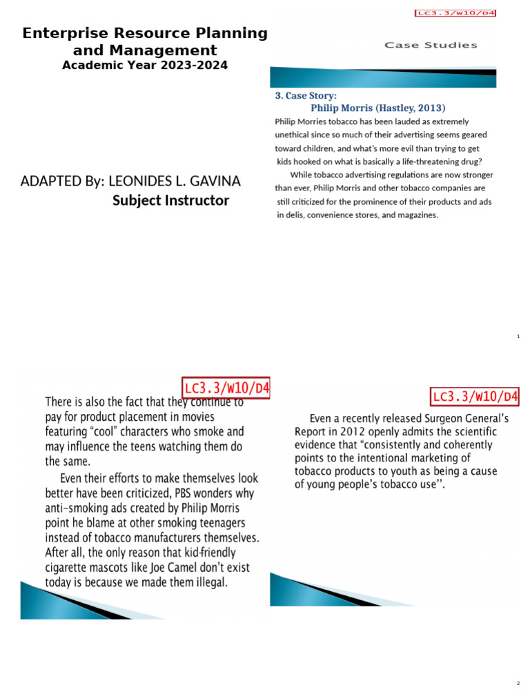 Case Study No. Morris | PDF