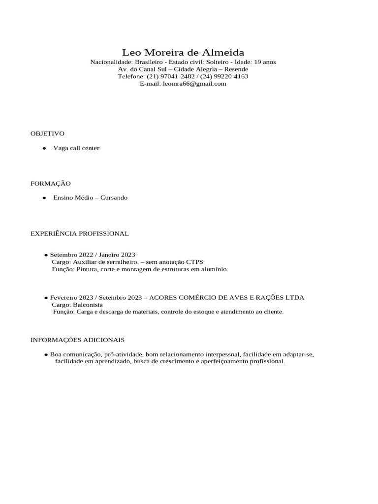 Curriculum Leo 2 | PDF