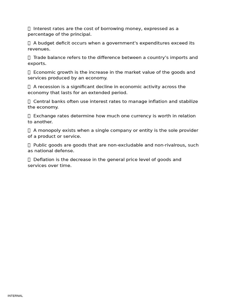 Key Economic Concepts Explained | PDF