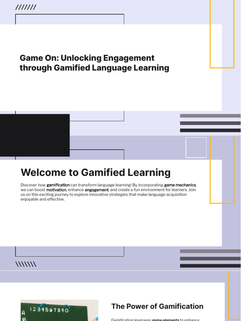 Game On: Unlocking Engagement Through Gamified Language Learning | PDF