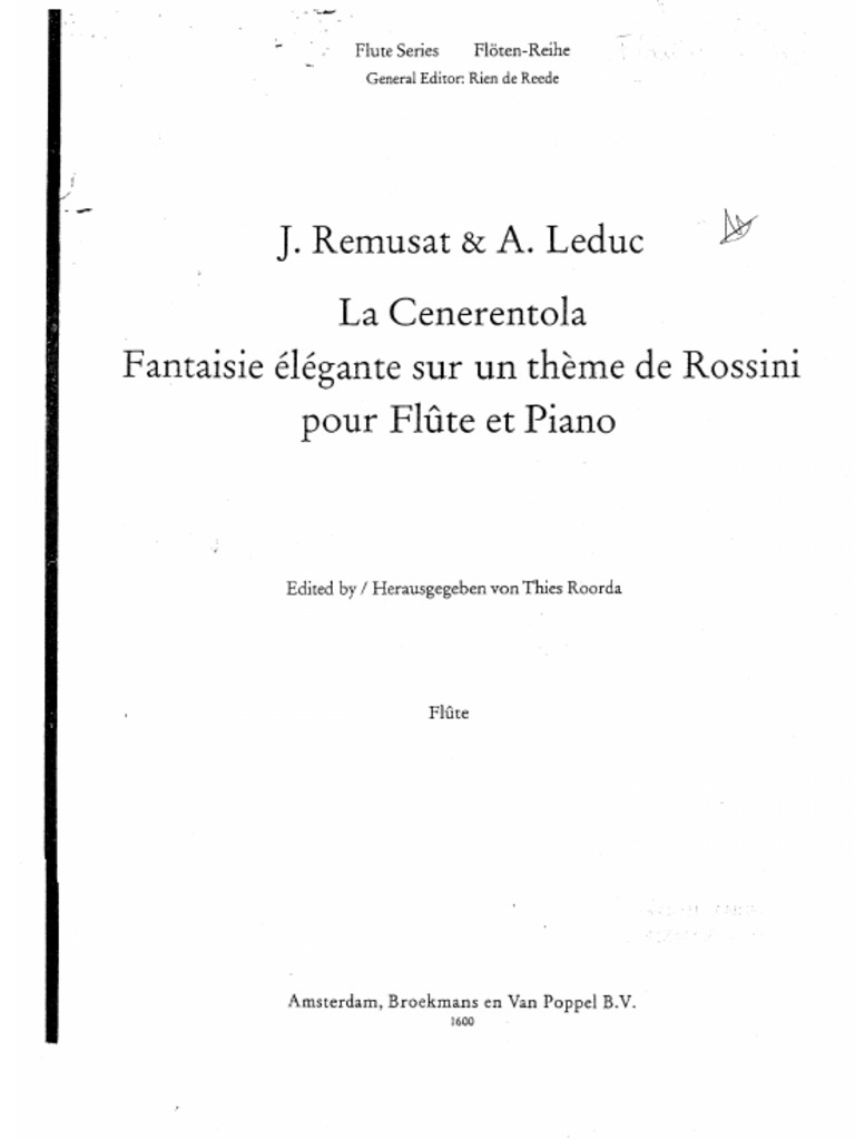 Remusat-La Cenerentola-Fl | PDF