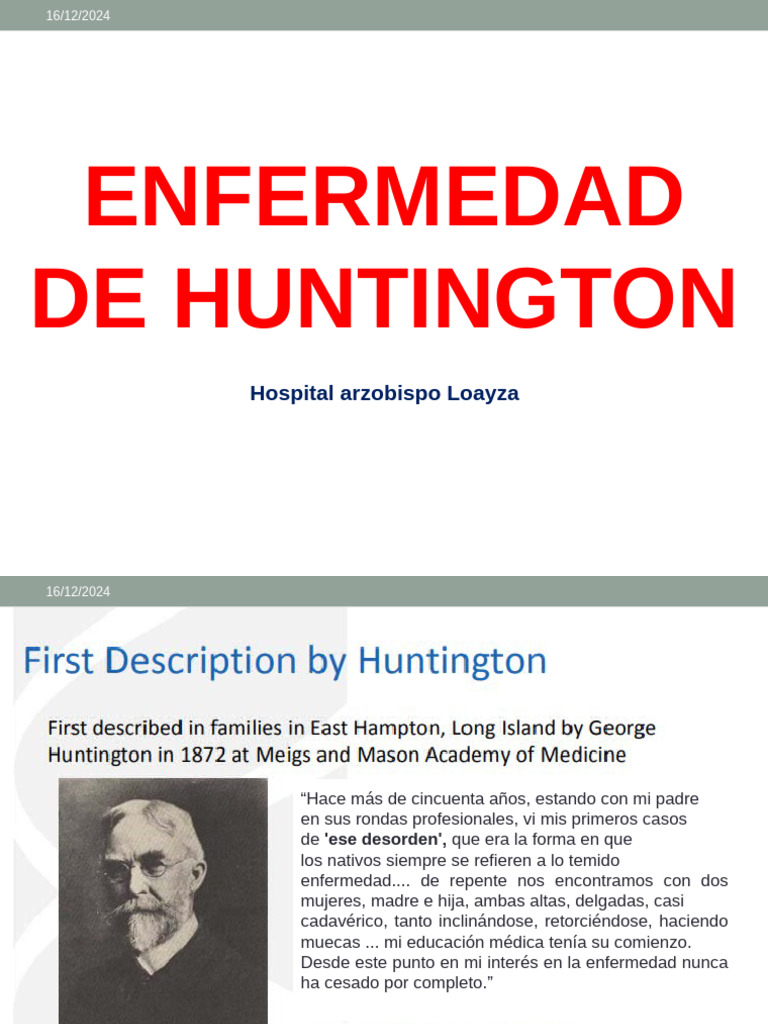 Enfermedad de Huntington | PDF