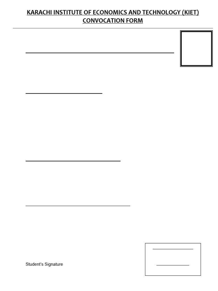 Application Form - Convocation 2025 (28!12!2024) | PDF