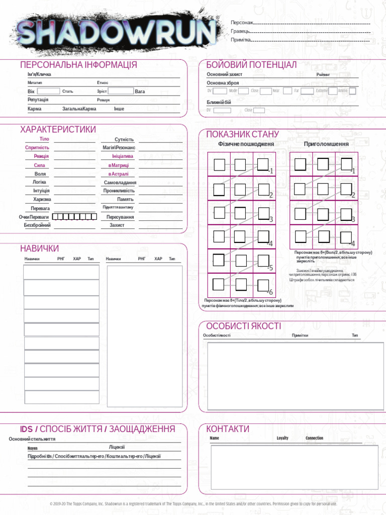 Shadowrun List UA | PDF