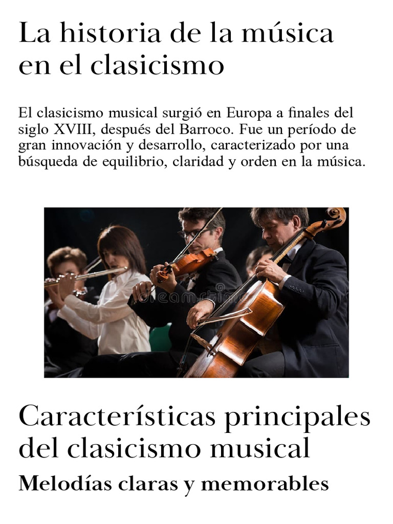 La historia de la música en el clasicismo.docx_20241114_185131_0000 | PDF | Periodo Clásico ...