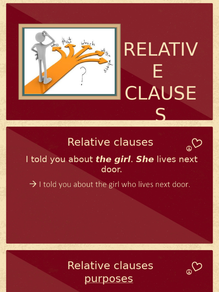Unit 10 - Relative Clauses and Reduced Relative Clauses | PDF | Syntax