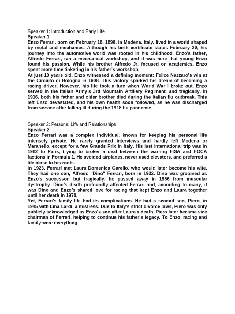 Enzo+Ferrari | PDF | Sports Car Manufacturers | Motorsport