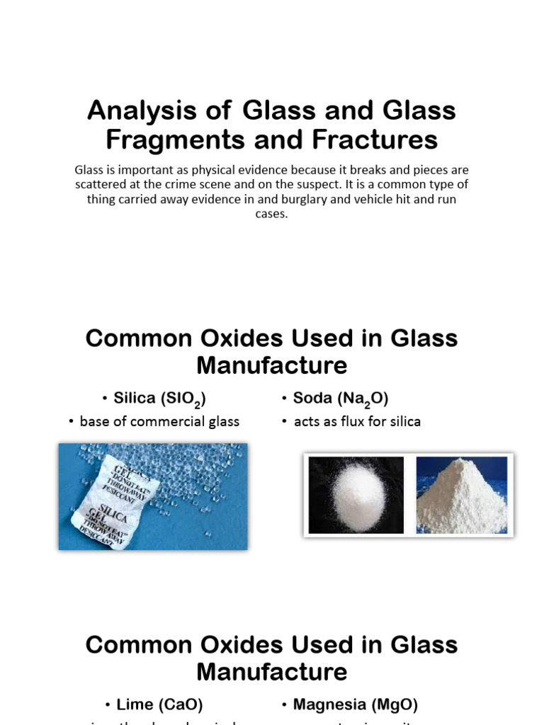 Forensic Analysis of Glass Evidence | PDF | Glasses | Fracture