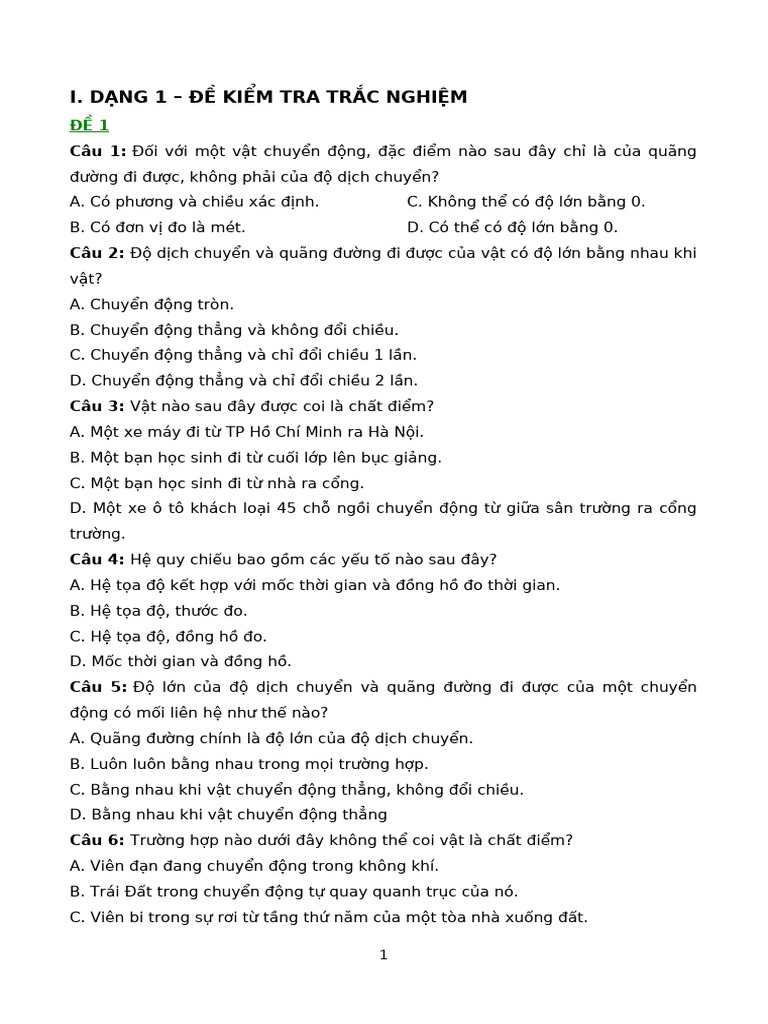 Lí - Bài 4 | PDF