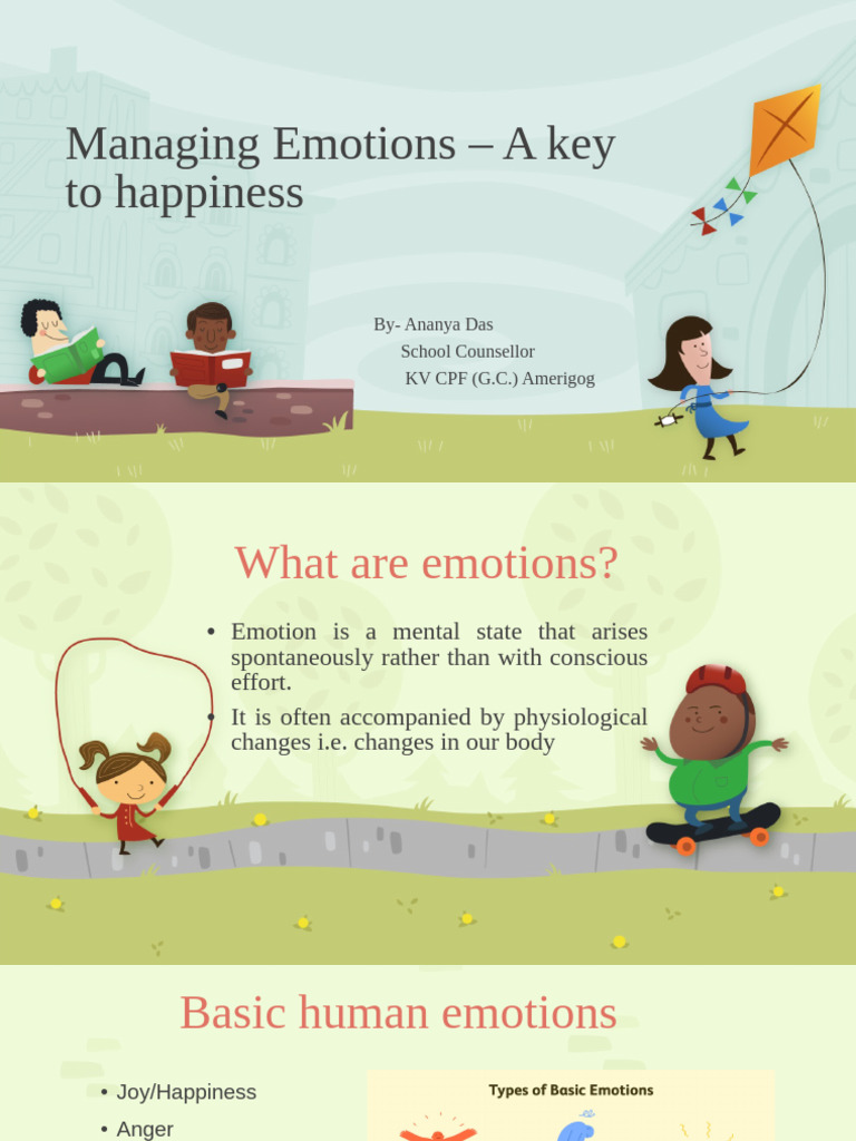 Managing Emotions for Happiness Tips | PDF | Emotions | Breathing