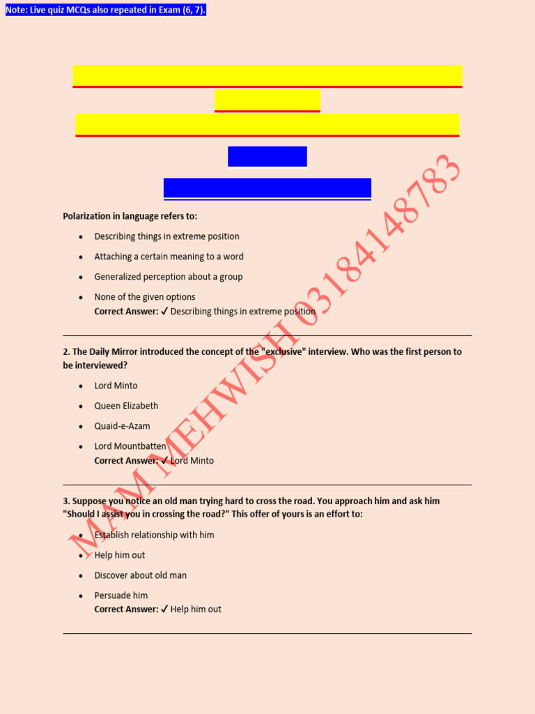 Paid VU LMS Handling & MCQs Guide | PDF | Communication | Human ...