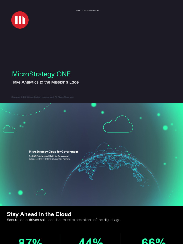 MicroStrategy Cloud For Government | PDF | Analytics | Cloud Computing