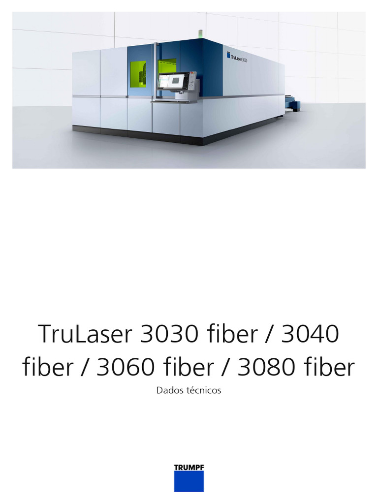 Máquinas de Corte a Laser TruLaser Fiber | PDF | Aço | Metais