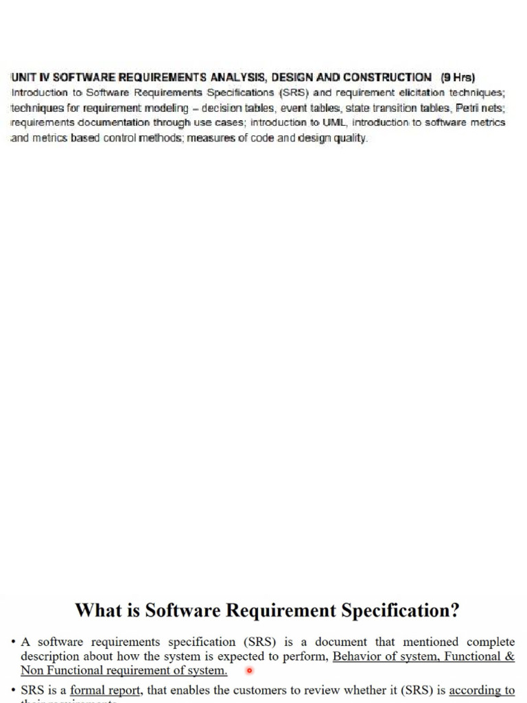 Unit IV | PDF | Use Case | Performance Indicator