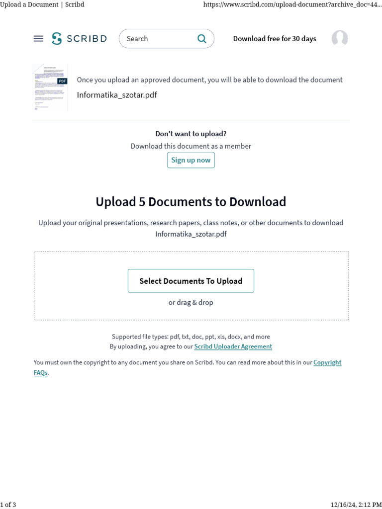 Upload a Document _ Scribd | PDF | Scribd | Web 2.0