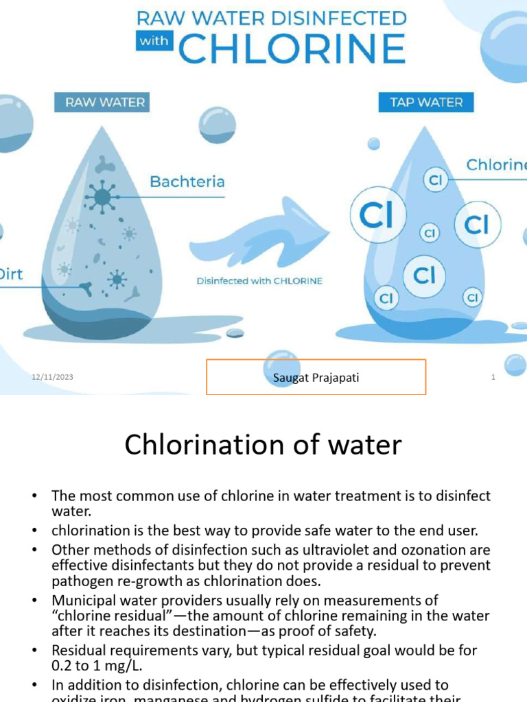 Chlorination | PDF | Water Purification | Chlorine