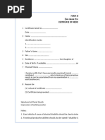 BOCW ACT Medical Form 28 | PDF