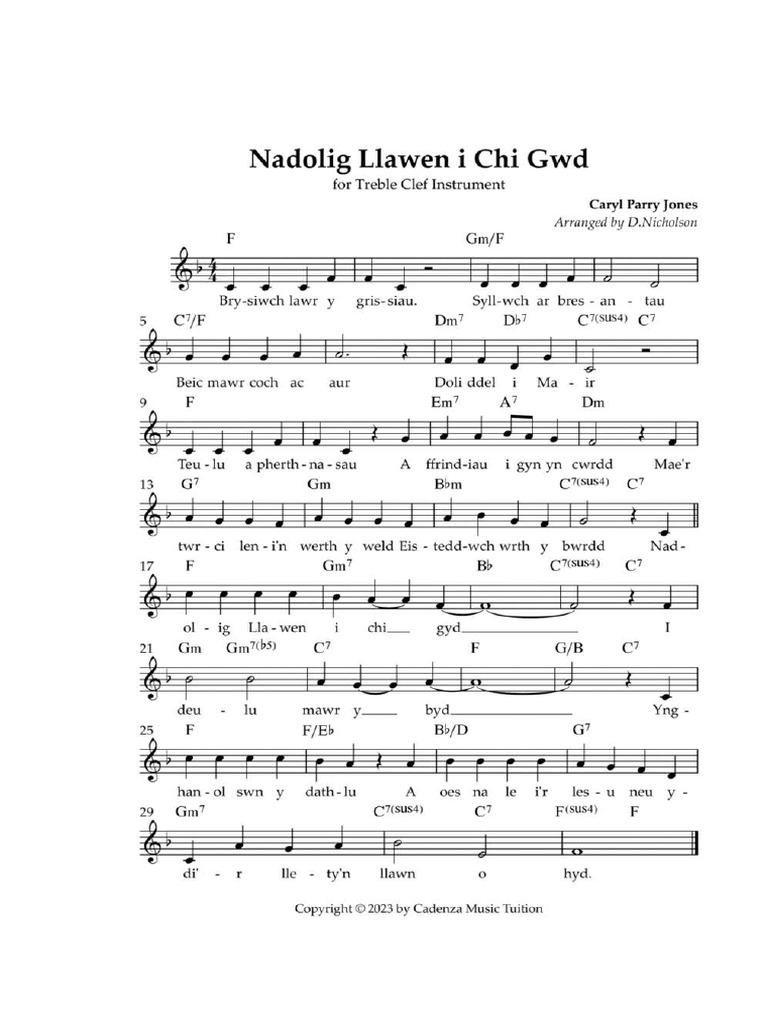 Nadolig Llawen I Chi Gyd | PDF