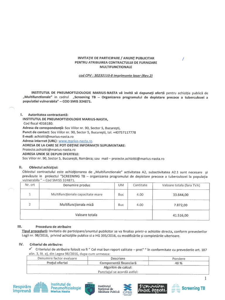 Documentatie Atribuire Multifunctionale | PDF